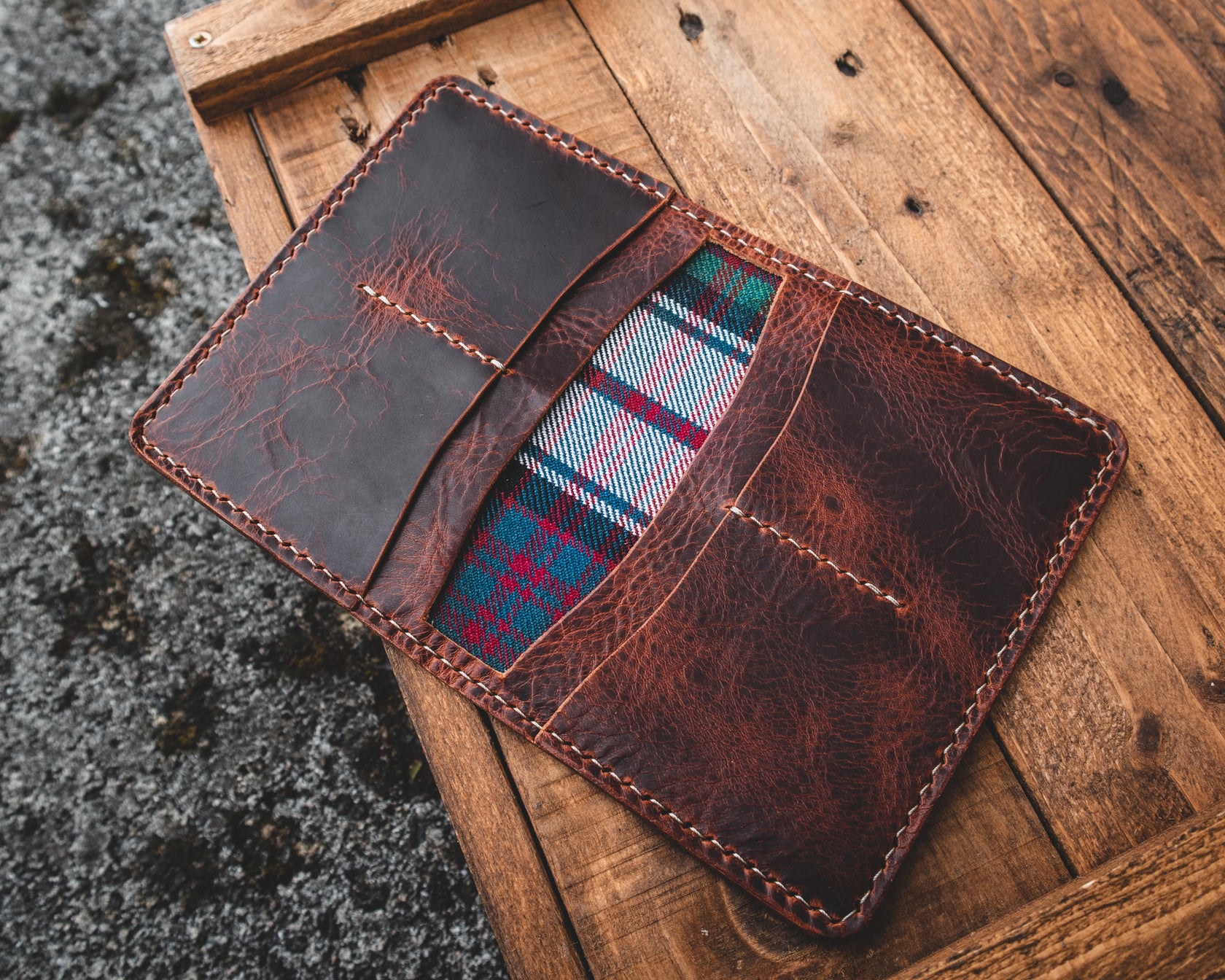 The Antrin Wallet - Handmade EDC Passport wallet – OrramanLeather