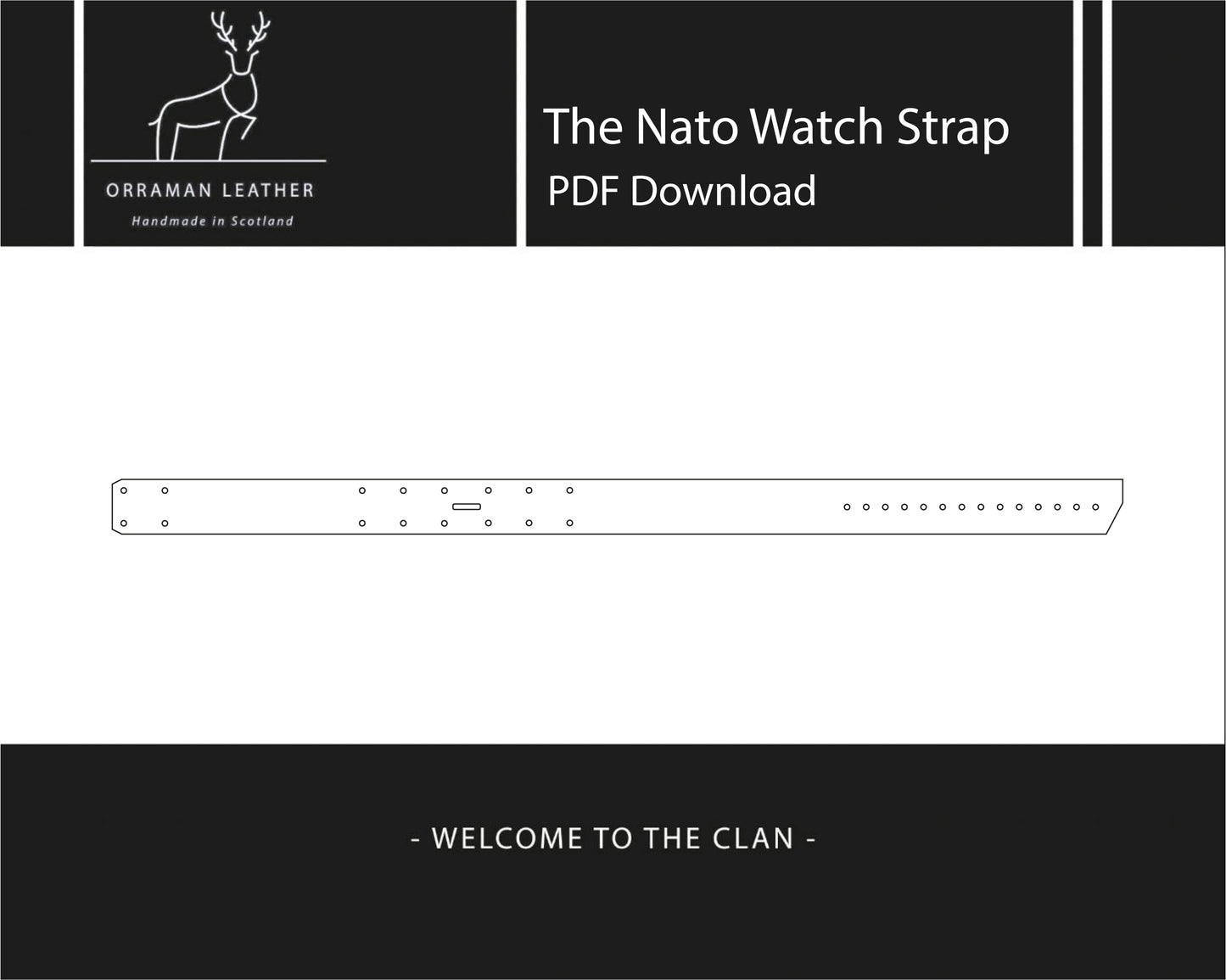 The Single Pass Leather Watch Strap - PDF download – OrramanLeather